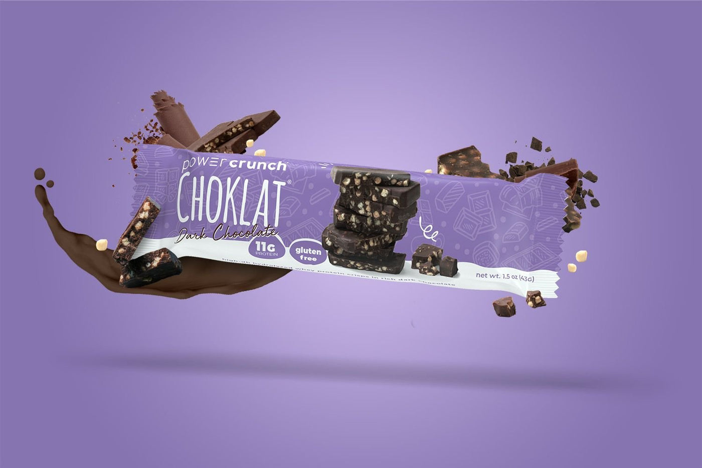 Dark Choklat | 11g Protein Chocolate Bar | Power Crunch