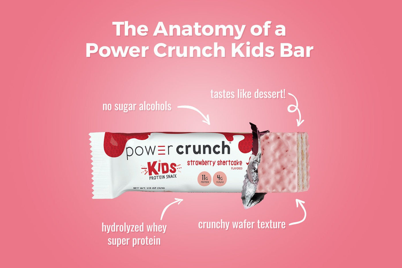 Strawberry Shortcake Kids Protein Bars | Power Crunch KIDs