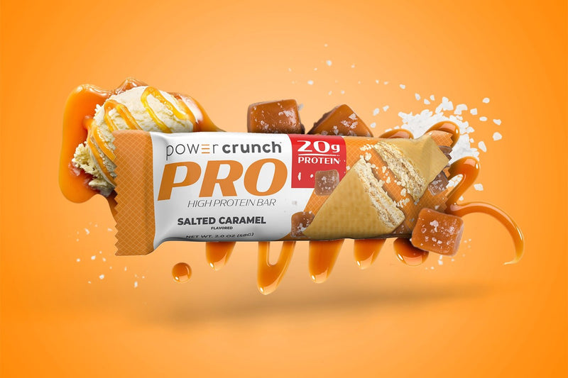 PRO Salted Caramel High Protein Bars | Power Crunch