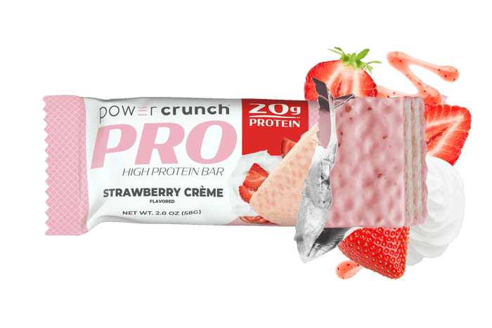 PRO Strawberry Crème High Protein Bars | Power Crunch